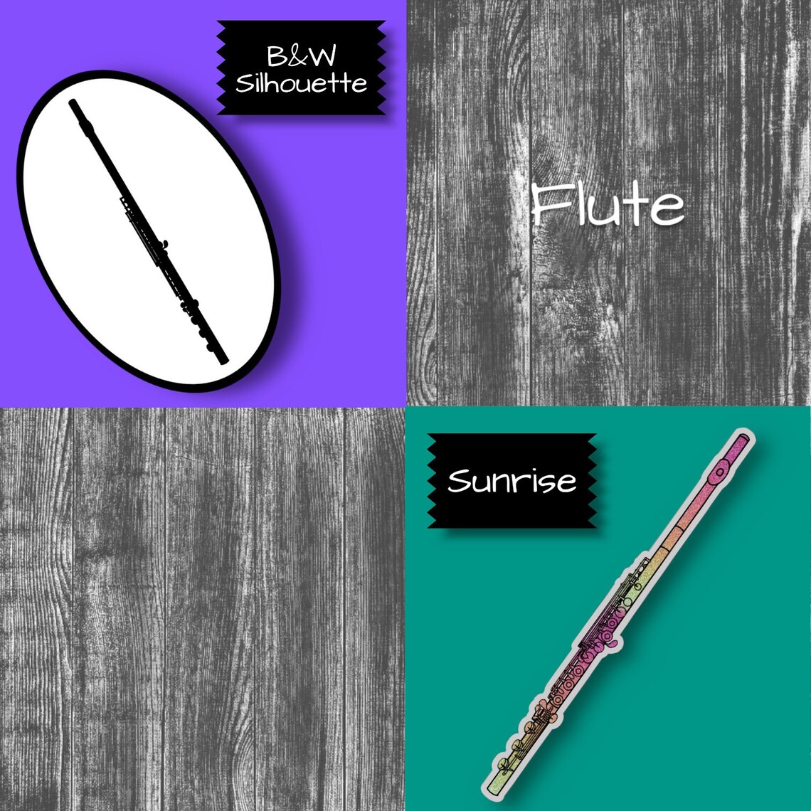 Piccolo and Flute Stickers - Etsy