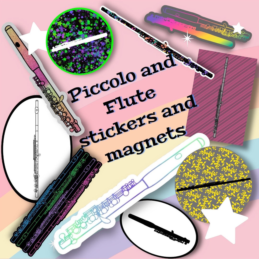 Piccolo and Flute Stickers - Etsy