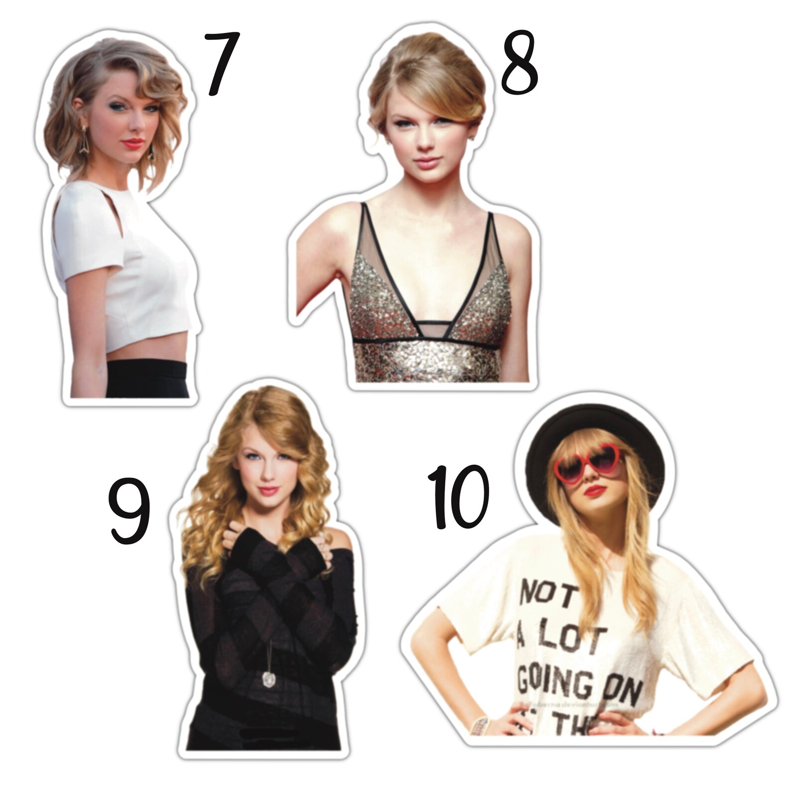 Taylor Swift Sticker Pack Taylor Swift Stickers 23 Glossy | Etsy