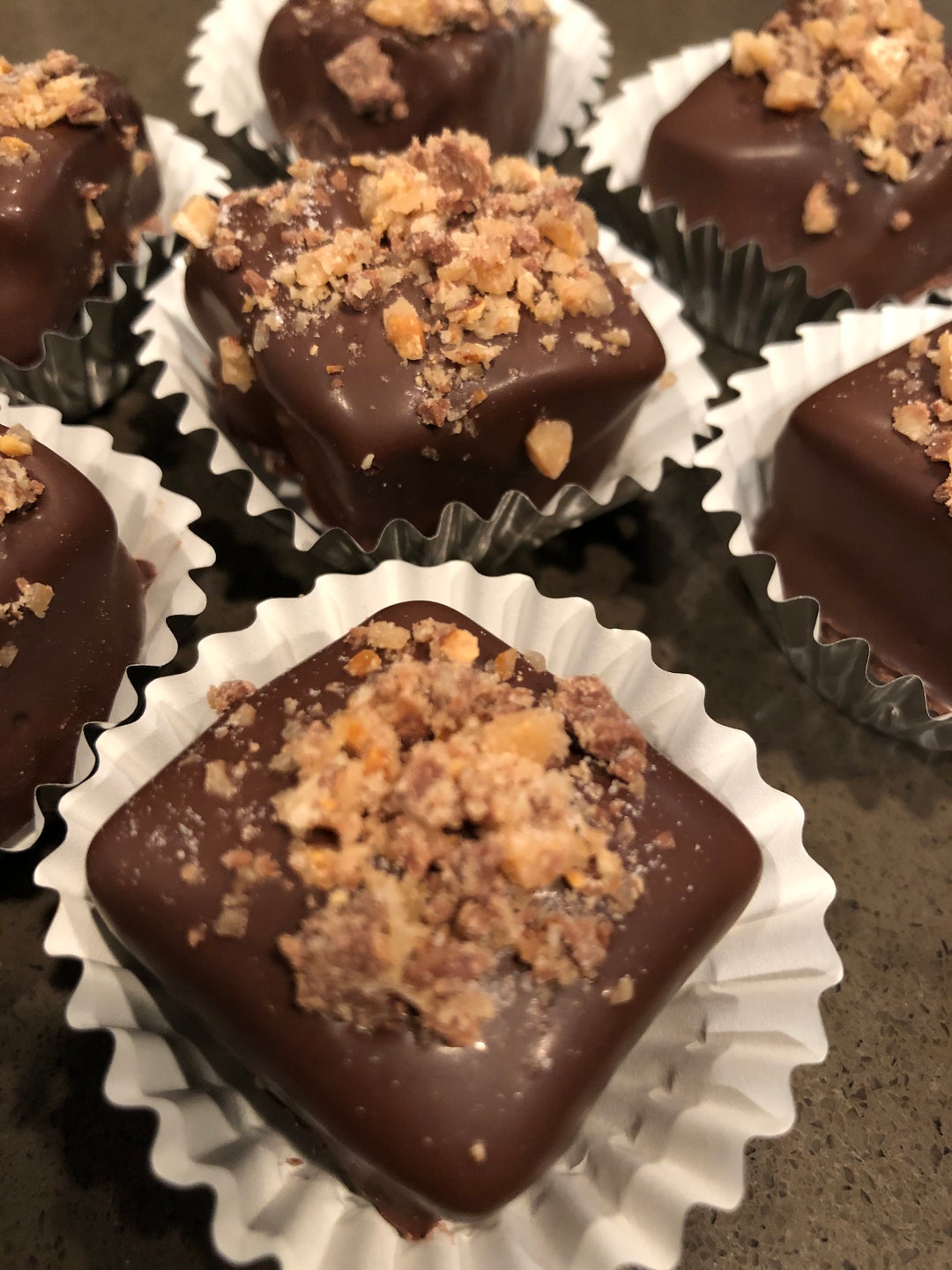 Creamy Meltaway Chocolate and Toffee Bonbons One Dozen - Etsy