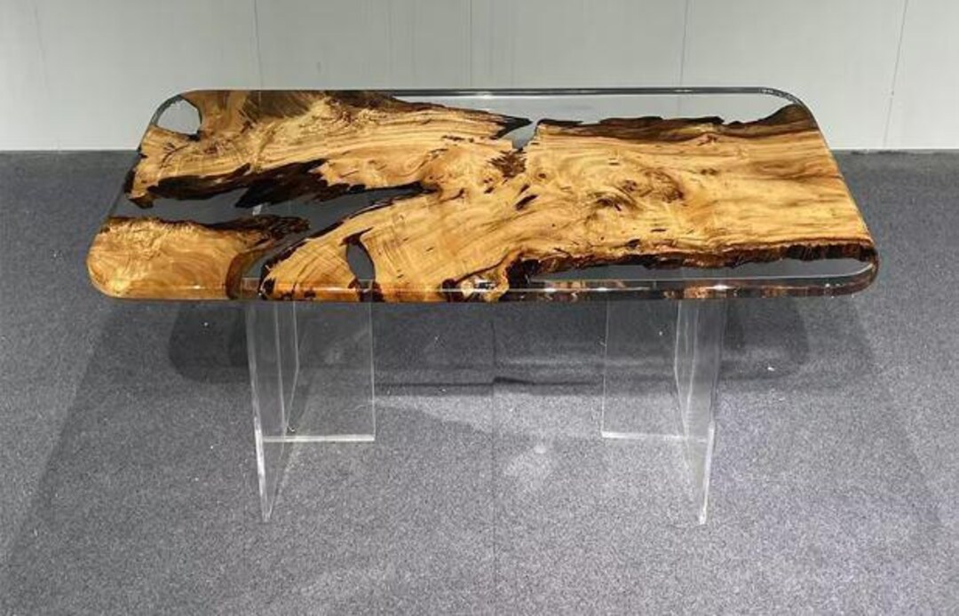 Gold Camphor Resin Tea Table River Table Tea Simple Dining - Etsy