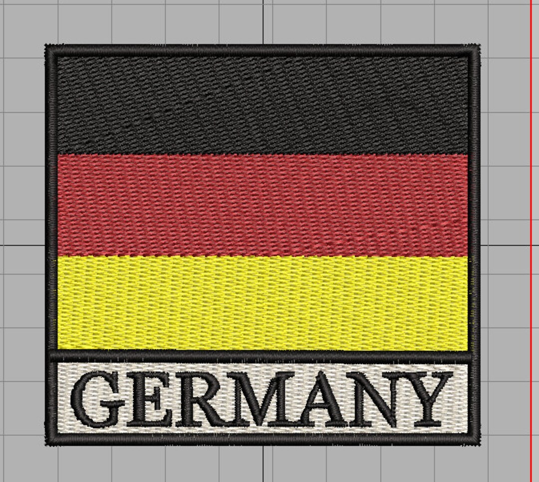 German (deutschland) Flag Embroidery Design. Also Includes Files for ...