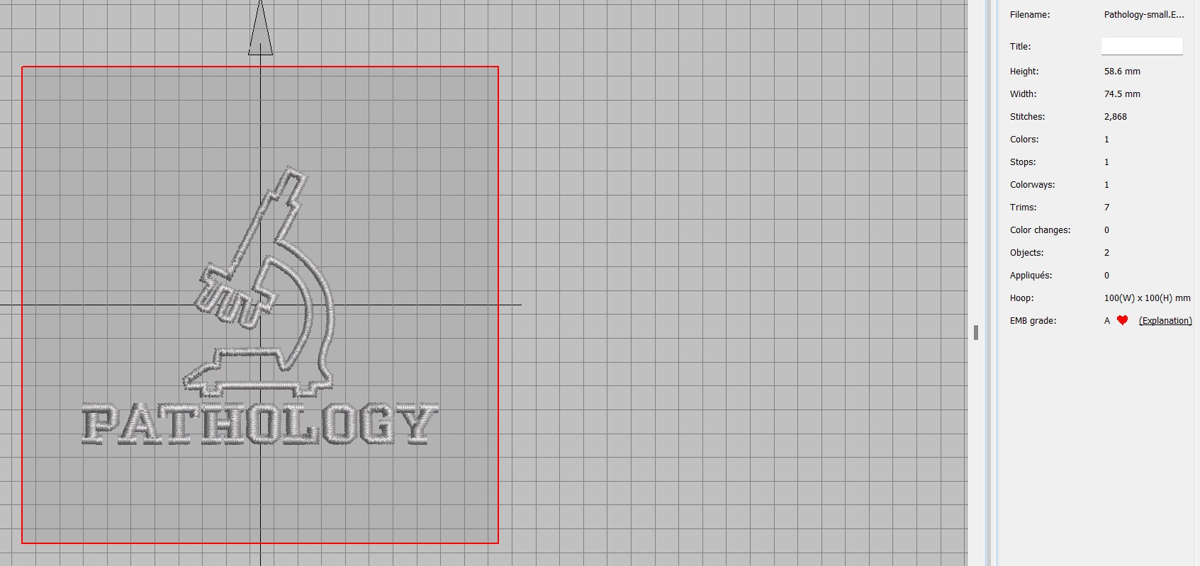 Microscope, Pathology, Laboratory Embroidery Design (COL, CSD, DST, Emd ...