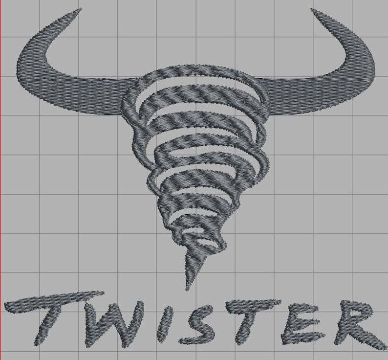 Twister / Twisters Tornado Wrangler Embroidery Design. Additional ...