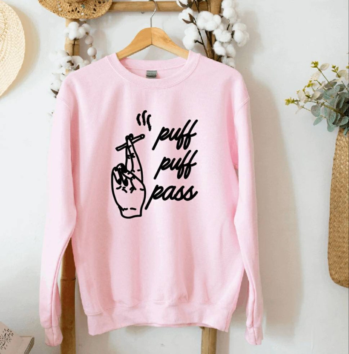 Puff Puff Pass Women's Crewneck Sweatshirt | Etsy