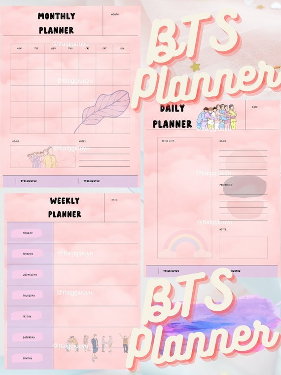 Digital BTS Planner | Etsy