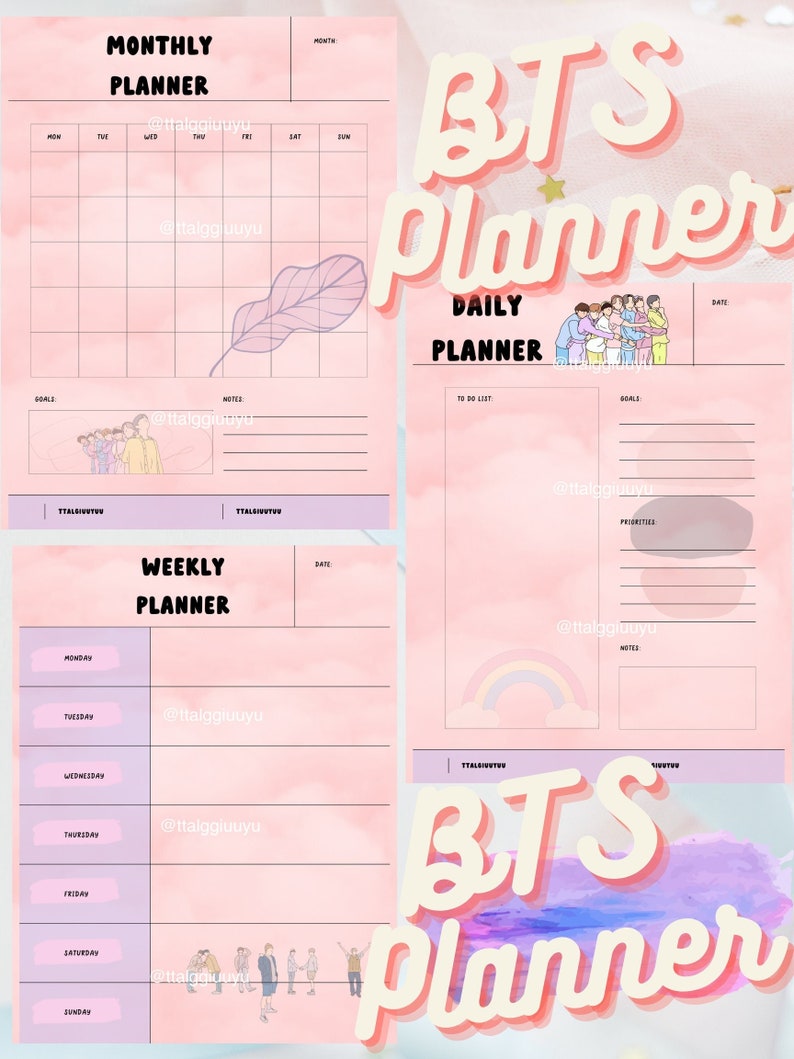 Digital BTS Planner - Etsy