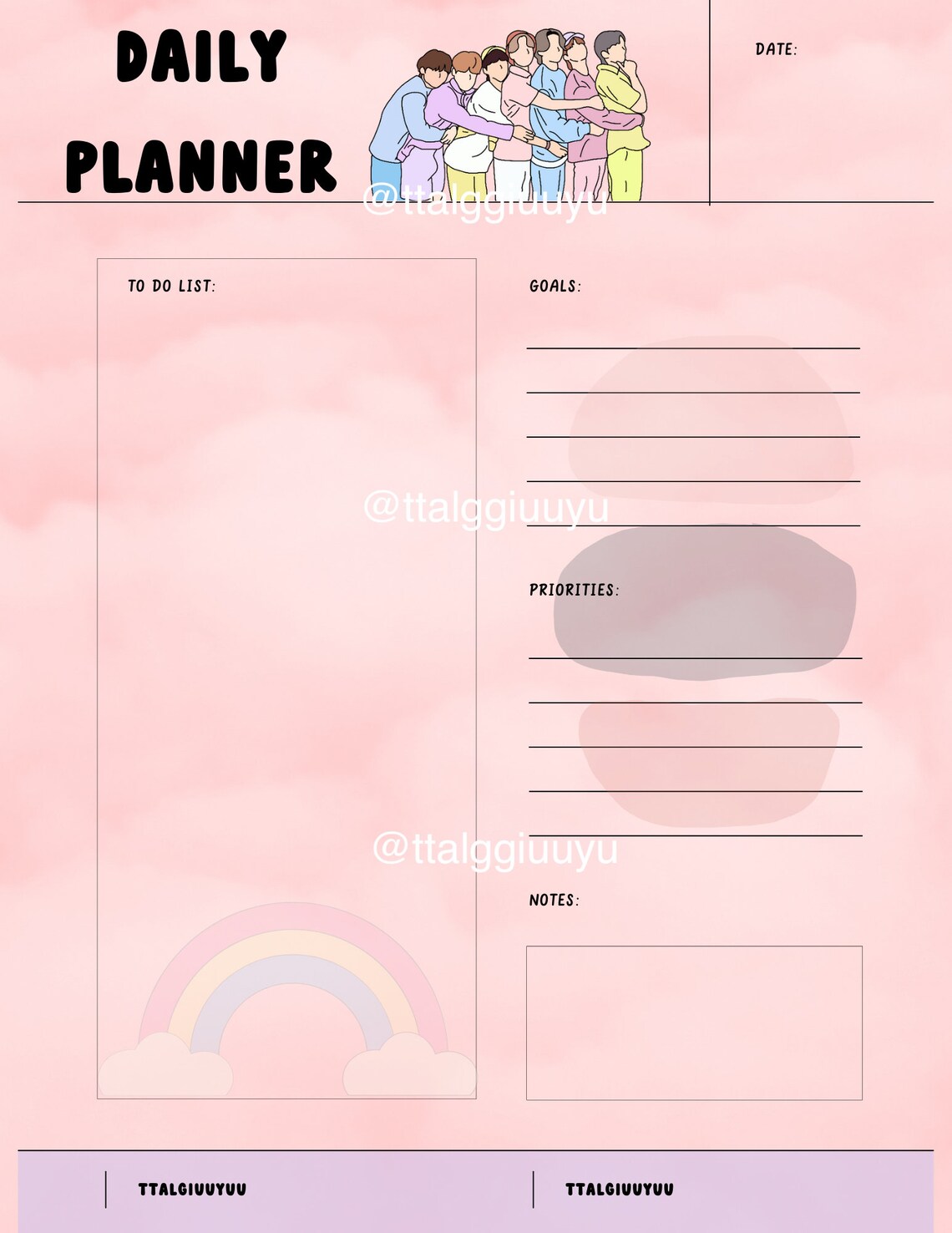 Digital BTS Planner | Etsy