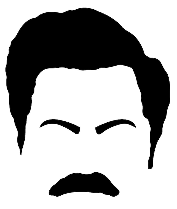 Ron Swanson Silhouette