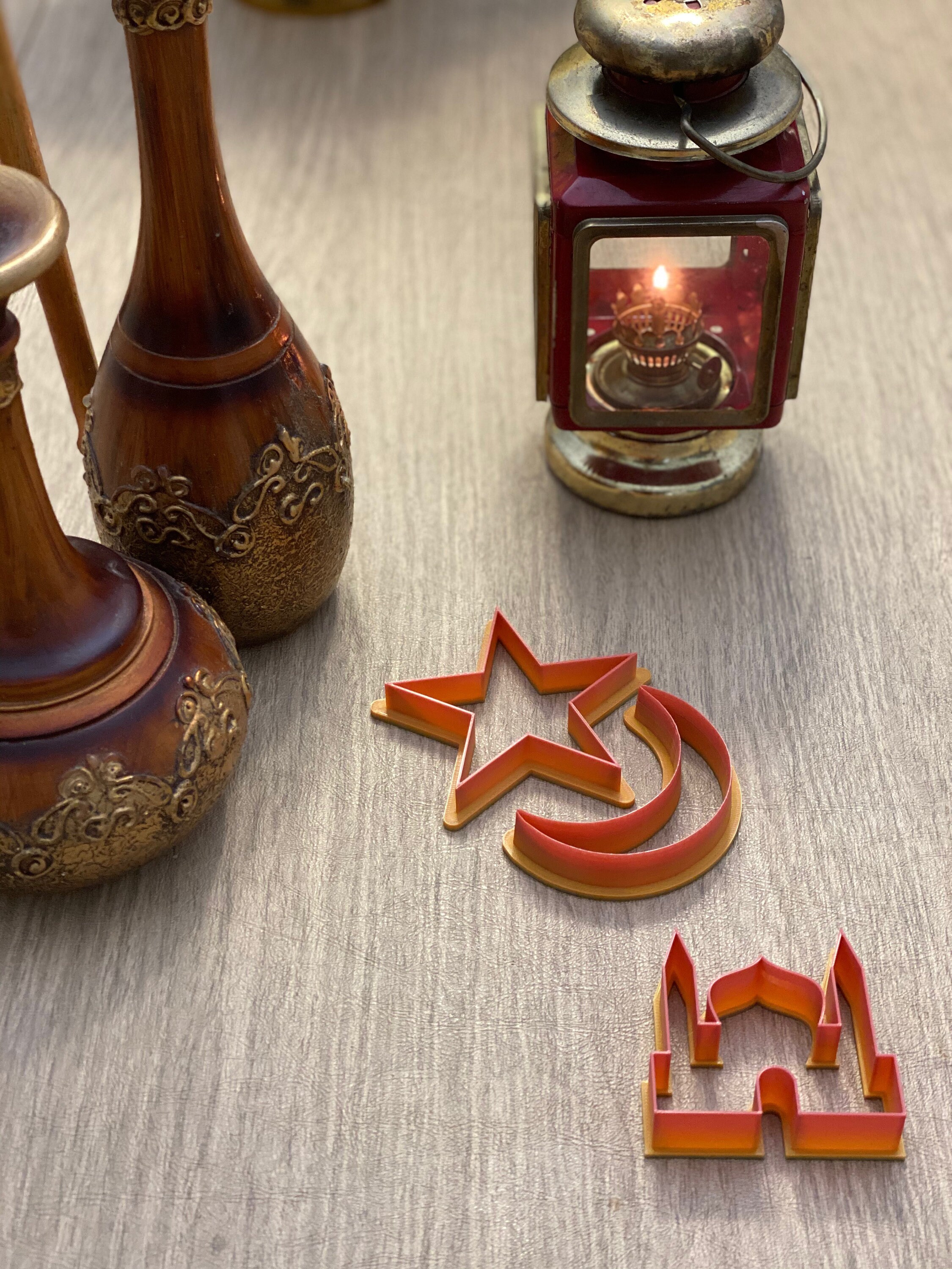 Set of Ramadan/eid Cookie Cutters - Crescent Moon, Star, Mosque ...