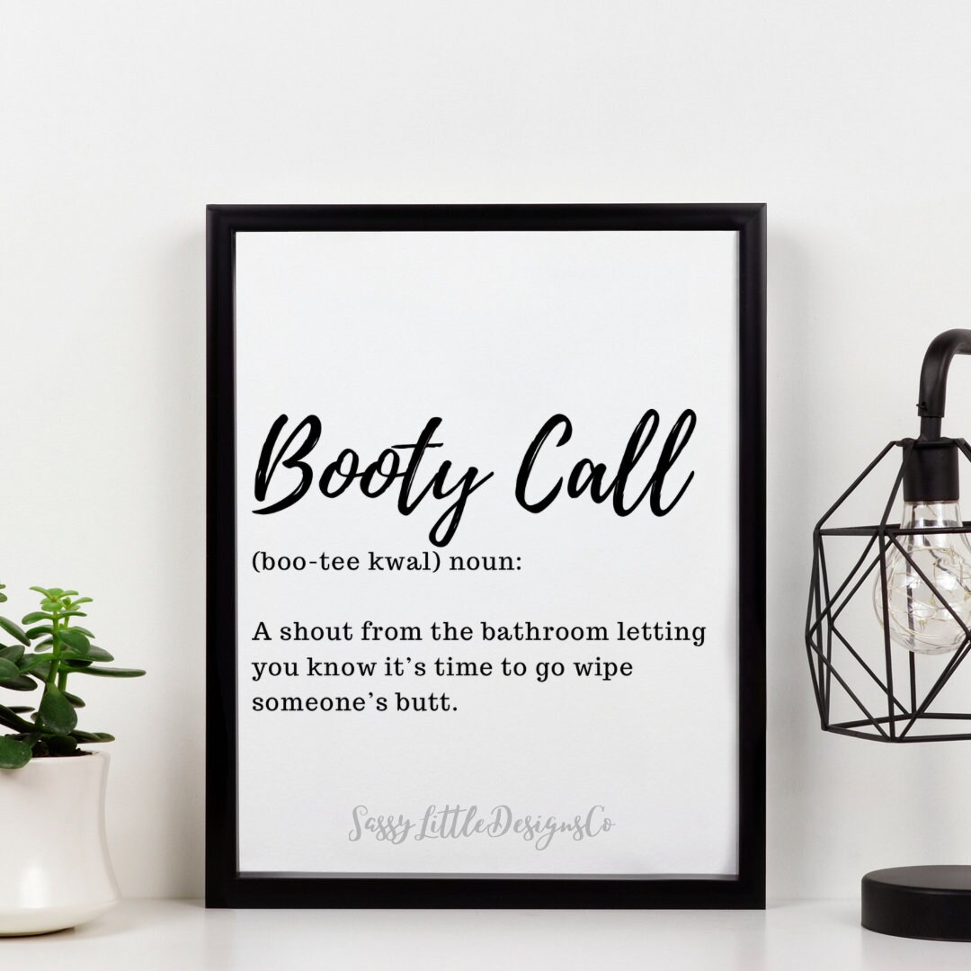 Booty Call SVG PNG - Etsy