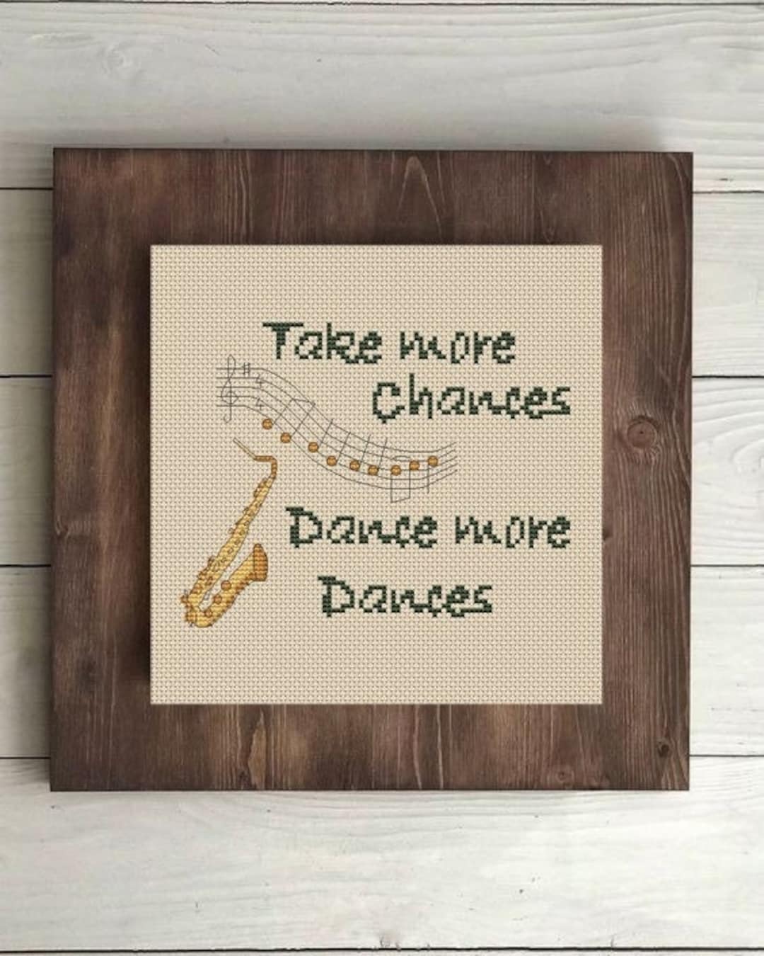 Chance for Dance Cross Stitch Pattern, Modern Embroidery Stitch Decor ...