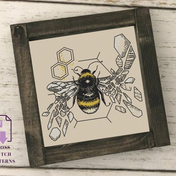 Bee Cross Stitch Pattern - Etsy
