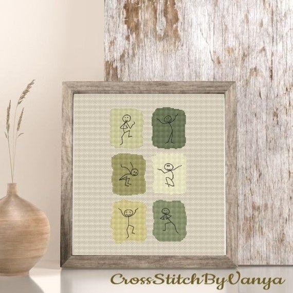 Stickman Set Cross Stitch Pattern Doodle Art Designs - Etsy UK