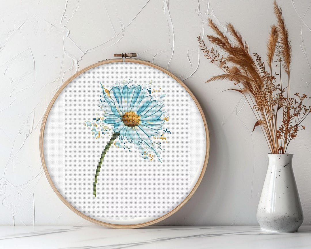 Daisy Cross Stitch Pattern Flowers Pdf Pattern Plants Wild Flowers ...