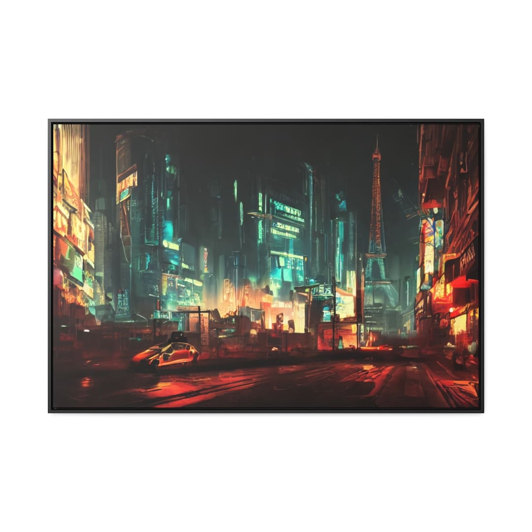 Midnight Madness Cyberpunk Paris Nightlife Retrofuturistic Sci-fi ...