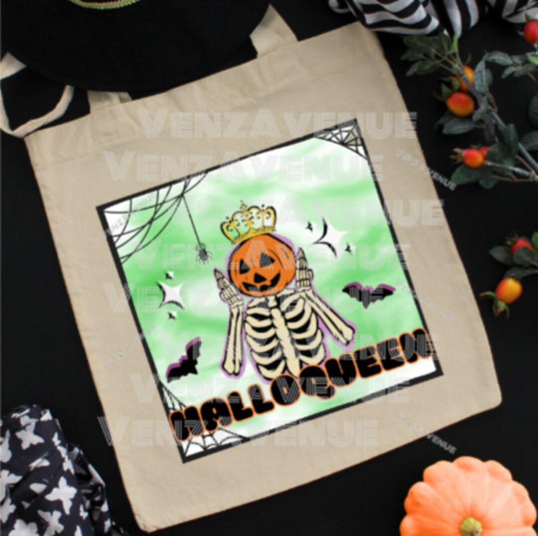 Halloqueen Png /cute Halloween Png /skeleton Png /pumpkin Png/printable ...