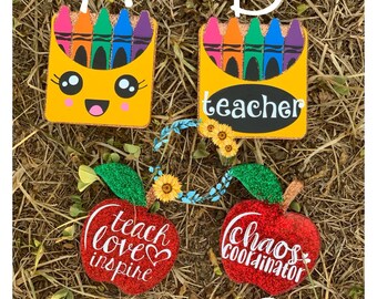 Teacher Apple Badge | Etsy