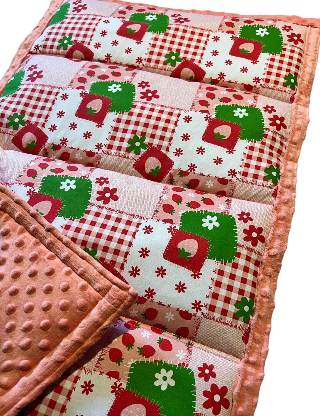 Strawberry Patchwork Padded Nap Mat, Fits W4 Wagons, Wonderfold Padded ...