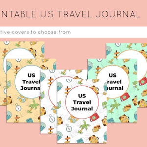 US Travel Journal Printable Trip Journal United States Vacation Travel ...