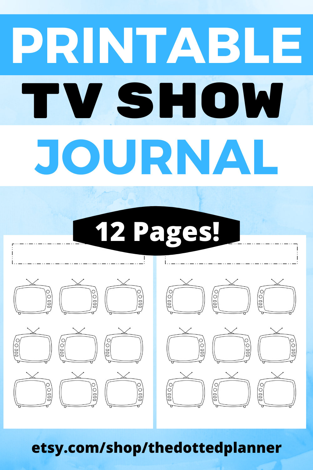 TV Show Tracker Printable TV Journal - Etsy