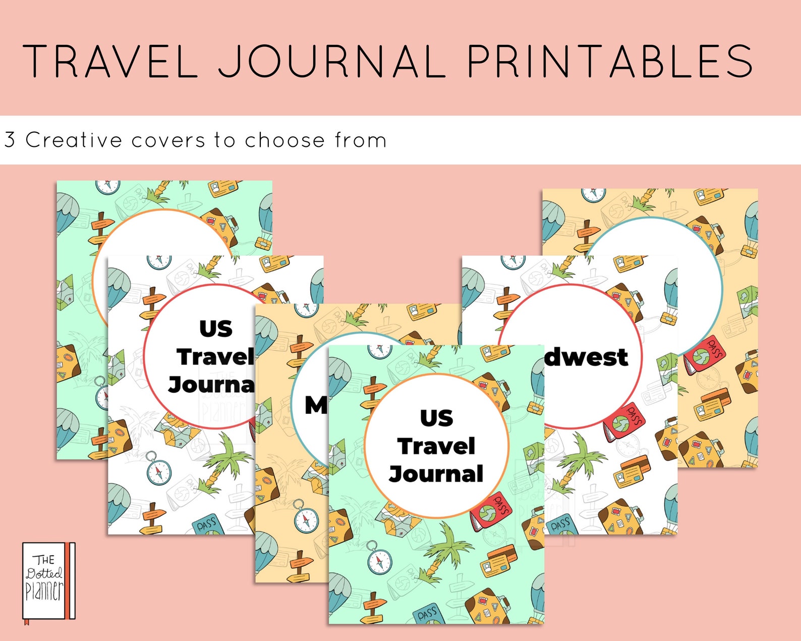 Printable Travel Journal Pages | Midwestern US Travel Journal ...