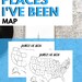 Places I've Been Printable Map | USA Map Printable - Etsy