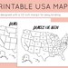 Places I've Been Printable Map | USA Map Printable - Etsy