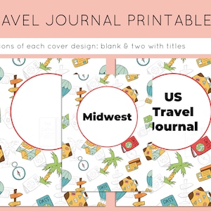 Printable Travel Journal Pages | Midwestern US Travel Journal ...