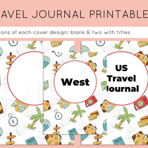 Printable Travel Journal Pages Western US Travel Journal Printables - Etsy