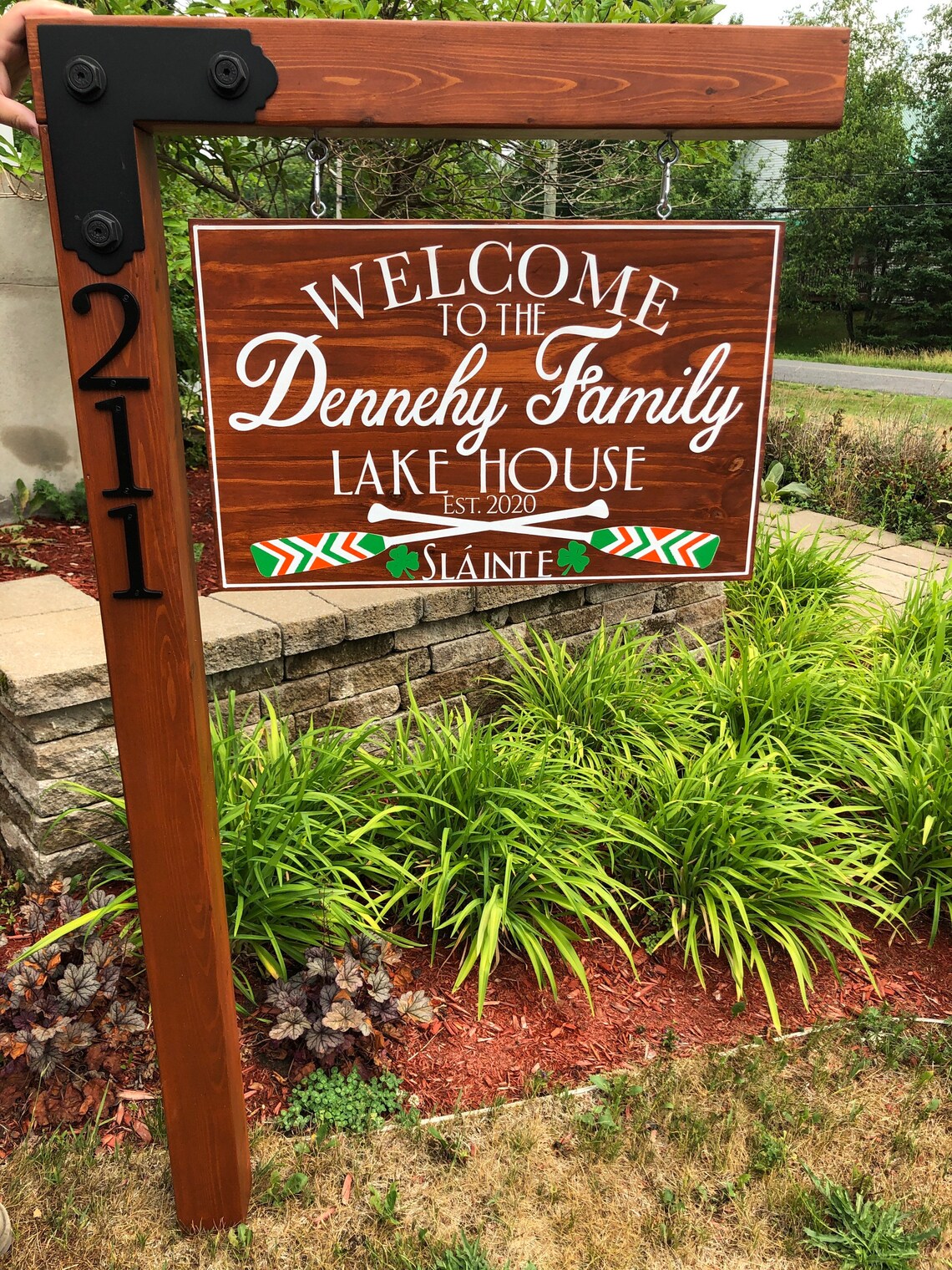 Personalized Address Sign Lake House Sign Campsite Sign | Etsy Canada