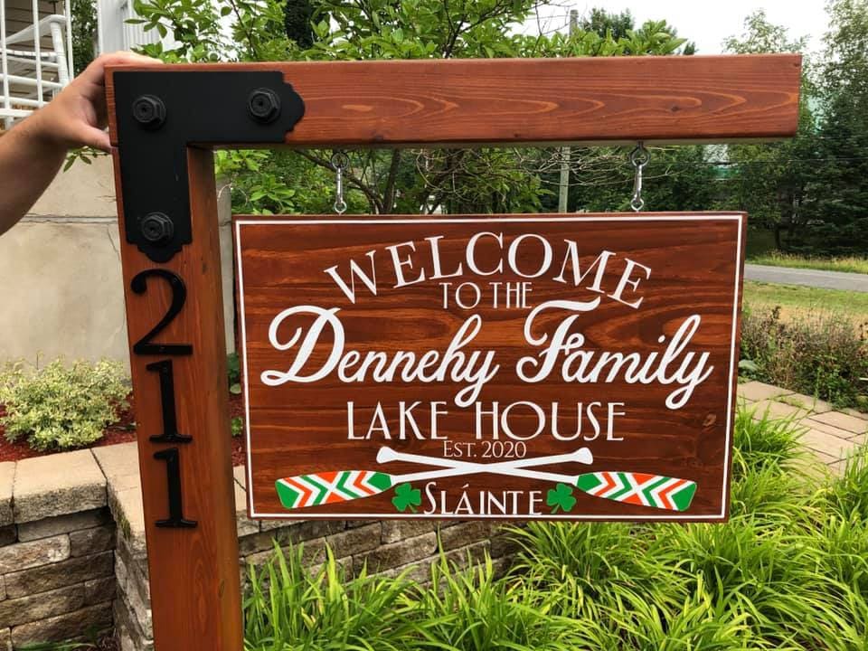 Personalized Address Sign Lake House Sign Campsite Sign | Etsy Canada