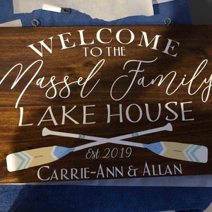 Personalized Address Sign Lake House Sign Campsite Sign | Etsy Canada