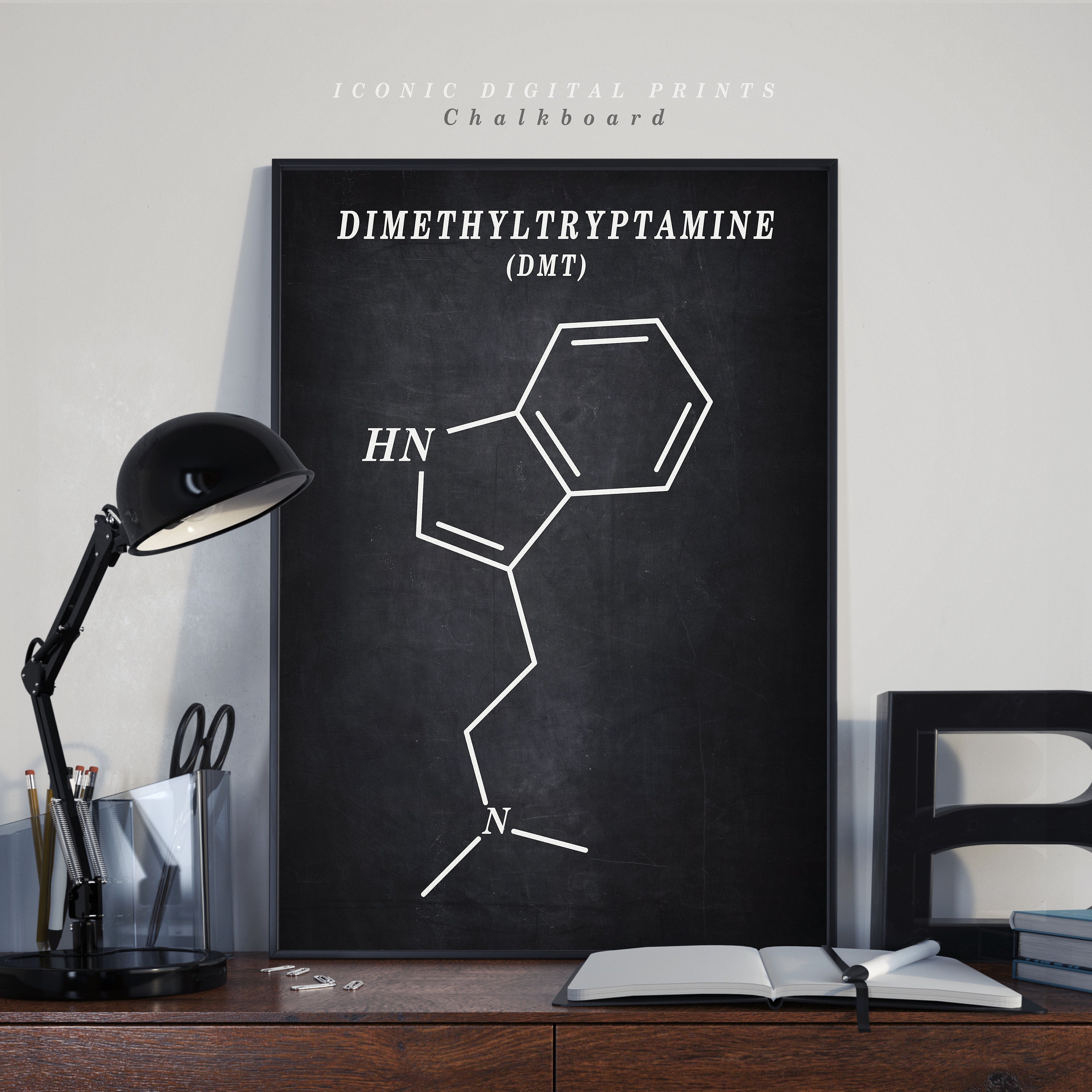 DMT Dimethyltryptamine Molecule Print Scientific Wall Art - Etsy