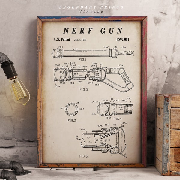 Nerf Blueprints - Etsy