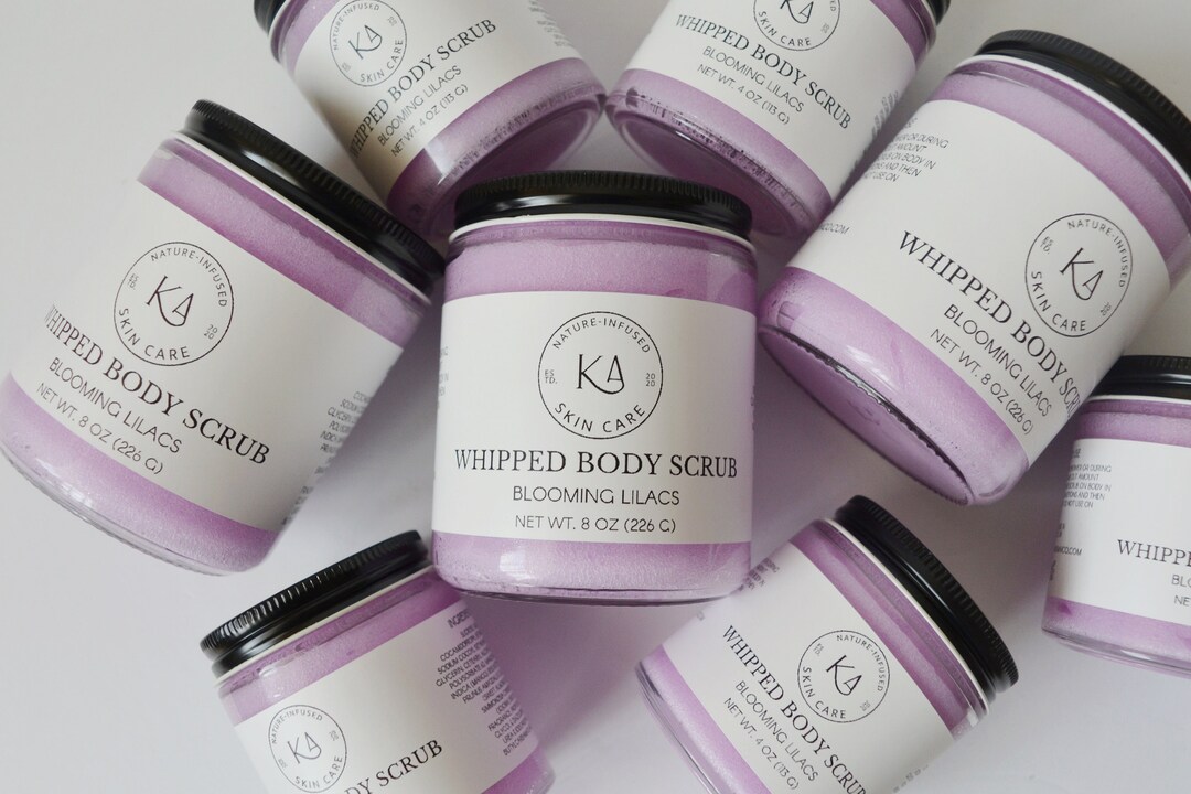 Whipped Sugar Scrub Soap, Multiple Scents Available, Bath Body Scrub ...