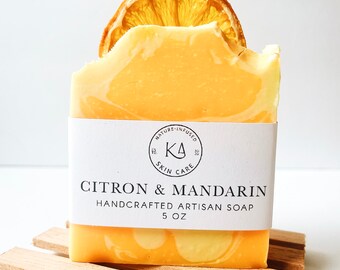 Orange Essential Oil Soap Bar, Artisan Handmade Citrus Scent - Etsy