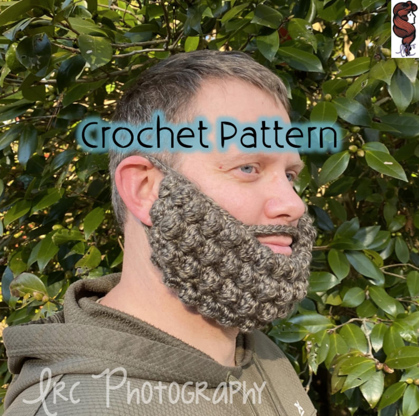 Crochet PATTERN Beard Face Mask Costume Beard Mask 100th Day of School ...