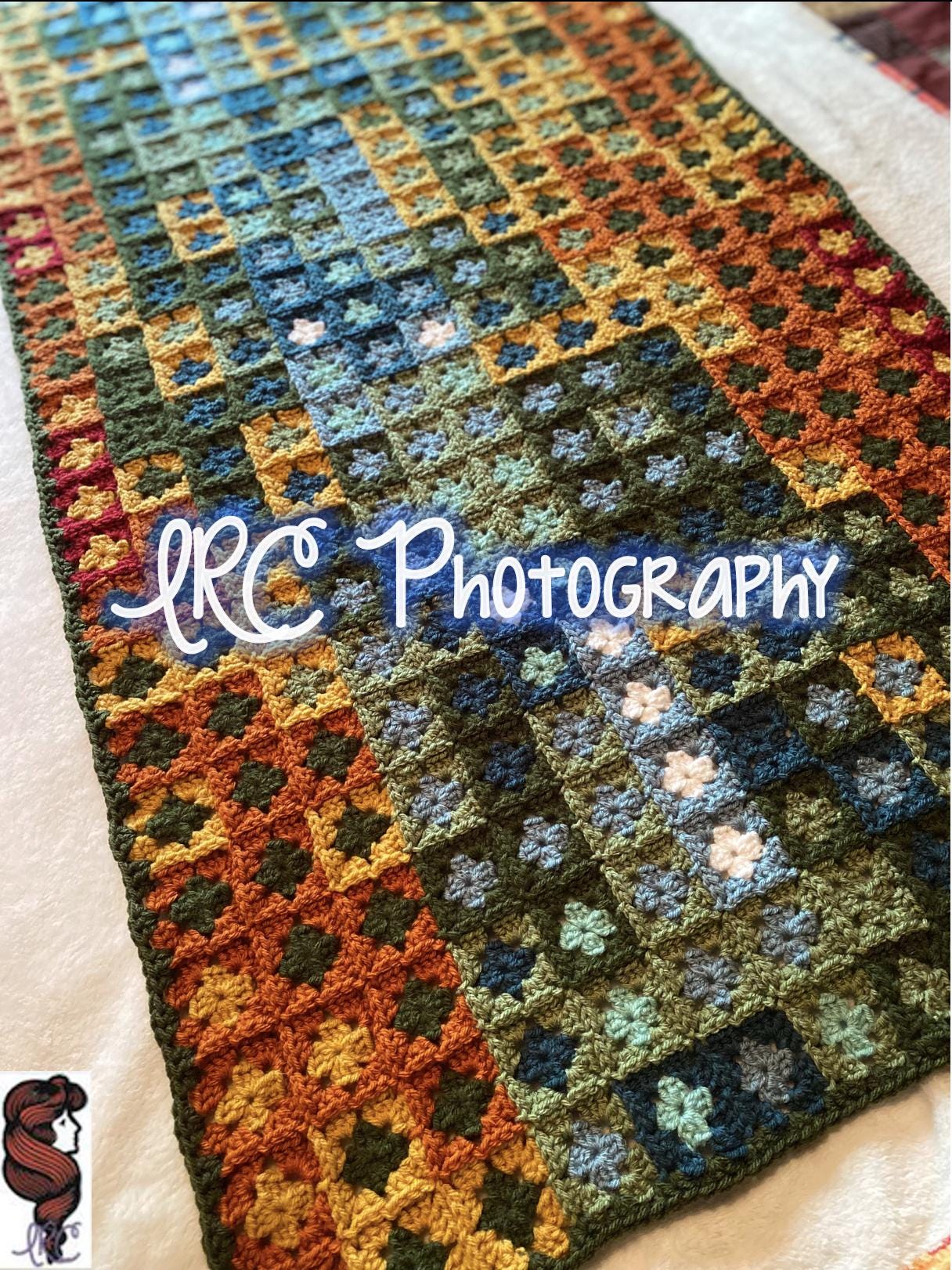 Mini Granny Square Temperature Blanket PATTERN - Lapghan JAYGO Pattern ...
