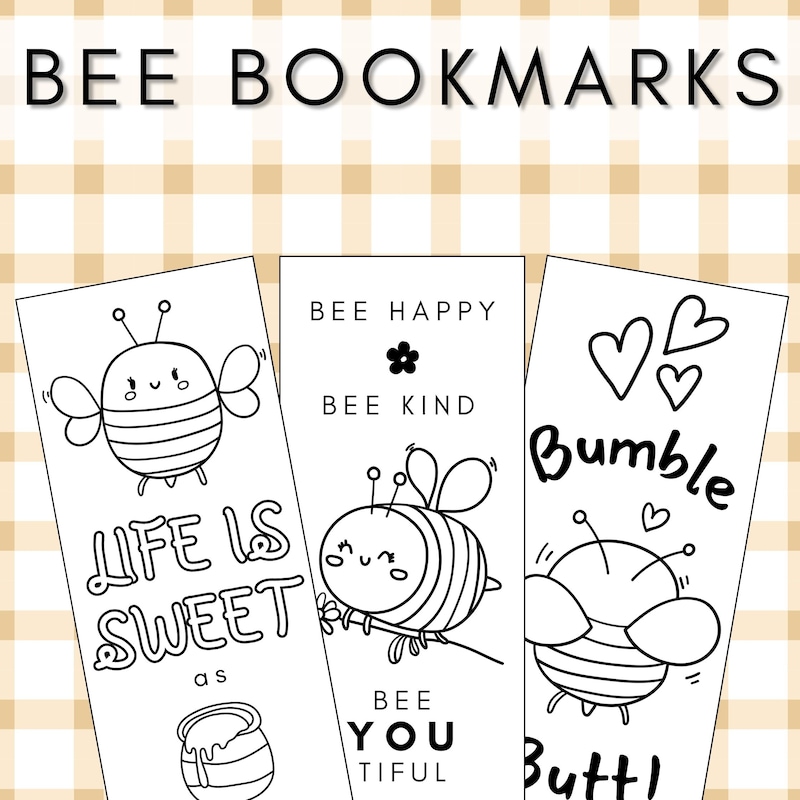 Bee Bookmark - Etsy