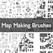 Map Making Brushes for Photoshop - Etsy