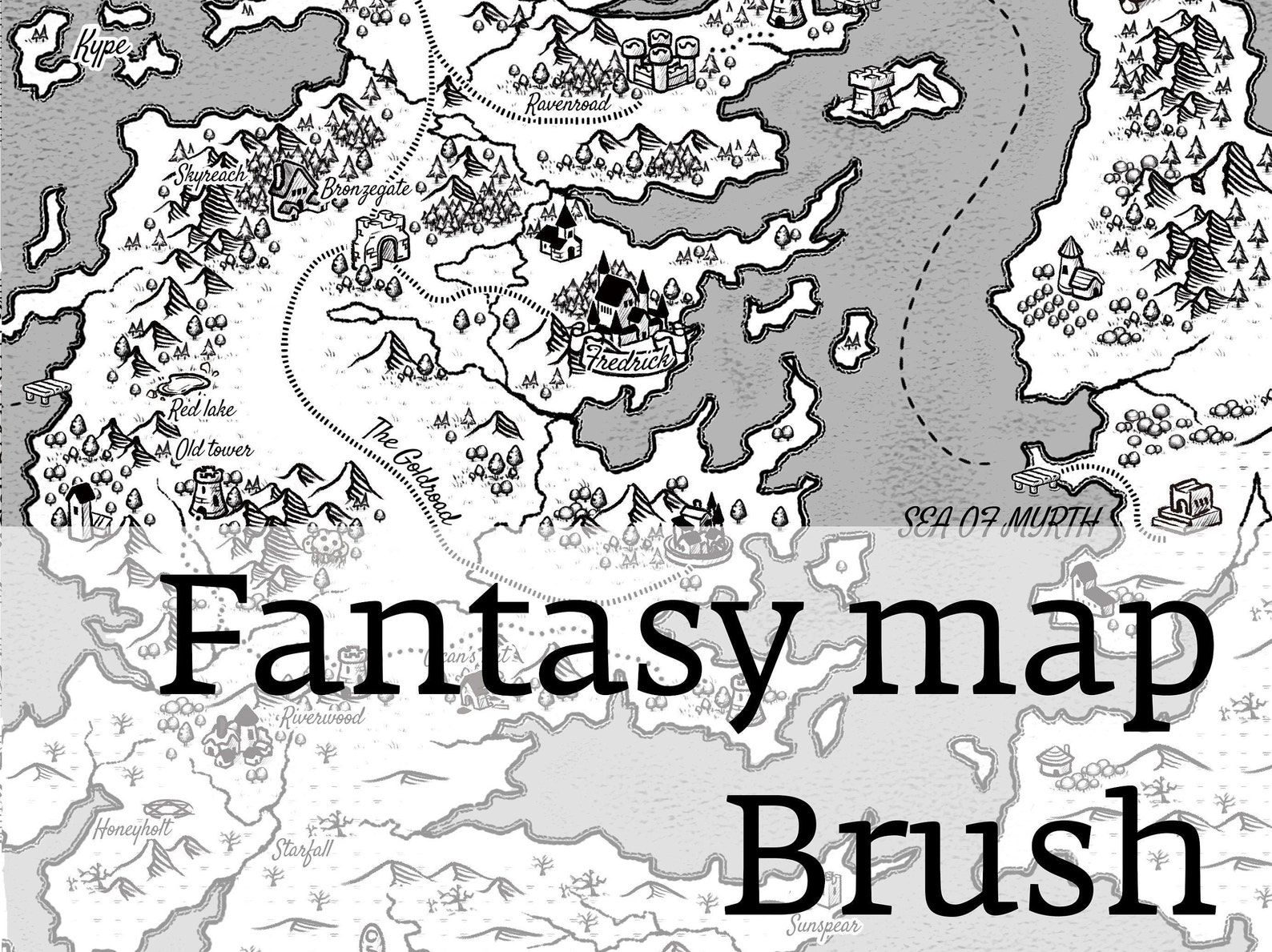 Photoshop Brushes for Fantasy Map - Etsy