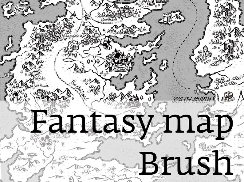 Photoshop Brushes for Fantasy Map - Etsy