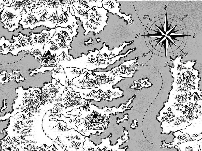 Photoshop Brushes for Fantasy Map - Etsy