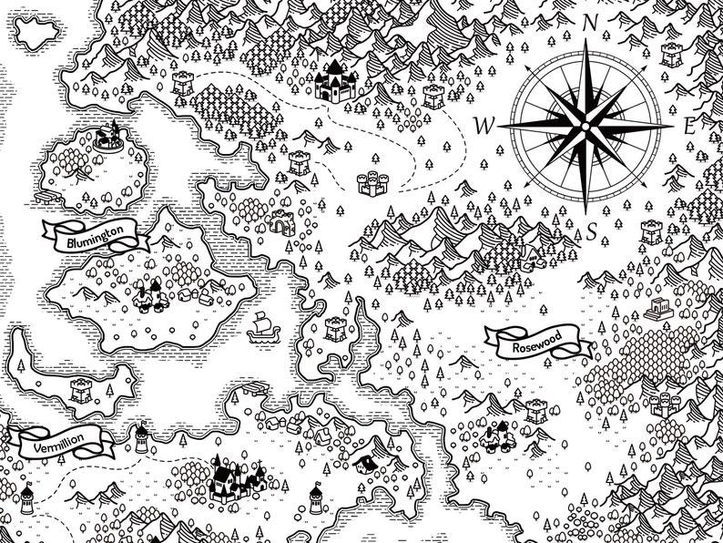 Photoshop Brushes for Fantasy Map - Etsy