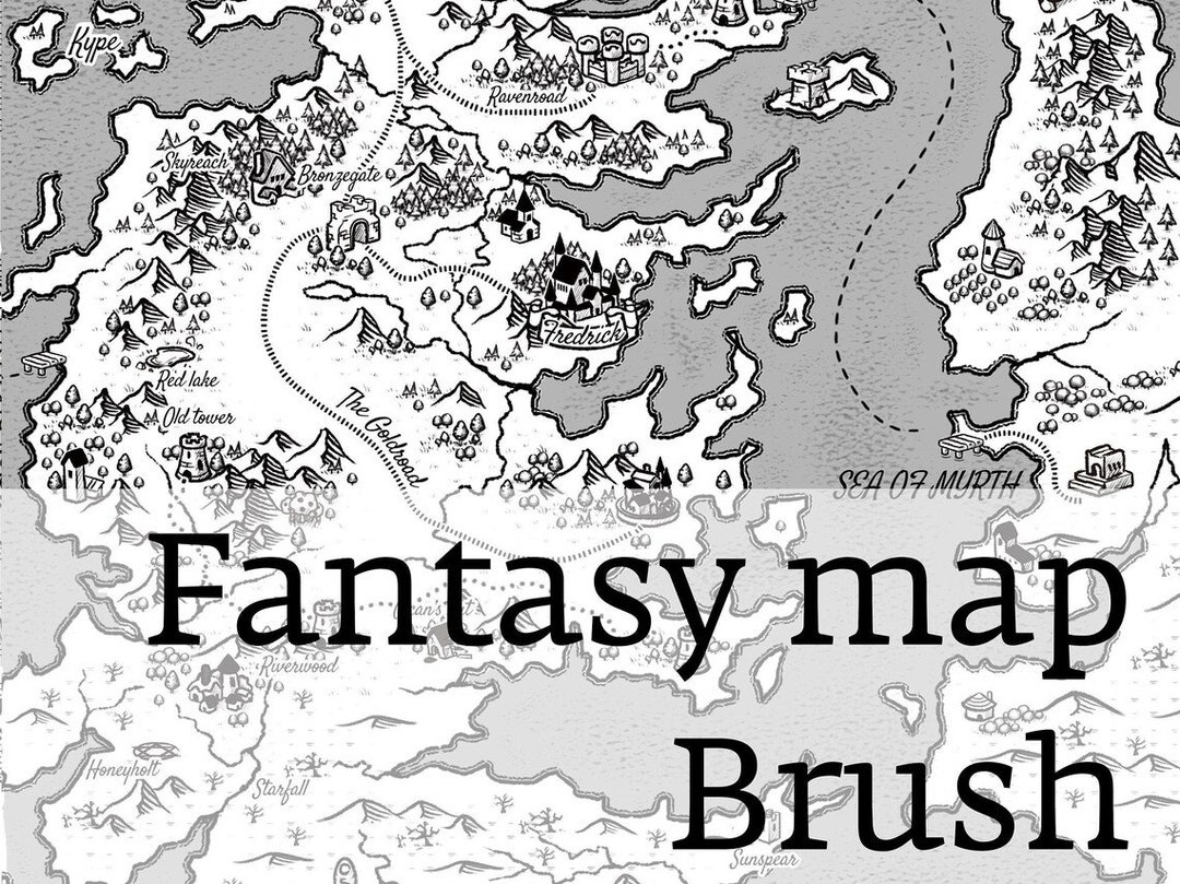 Procreate Brushes for Fantasy Map - Etsy