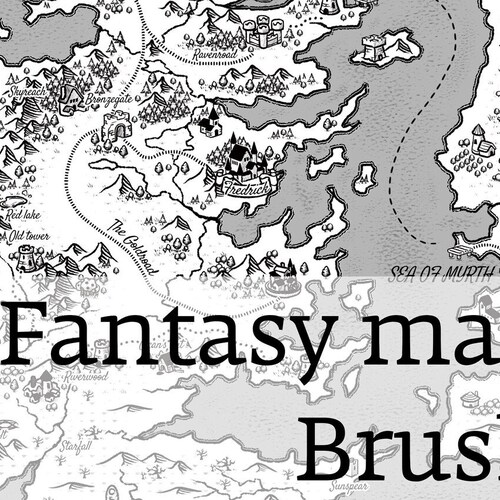 Map Elements Brushes Procreate - Etsy