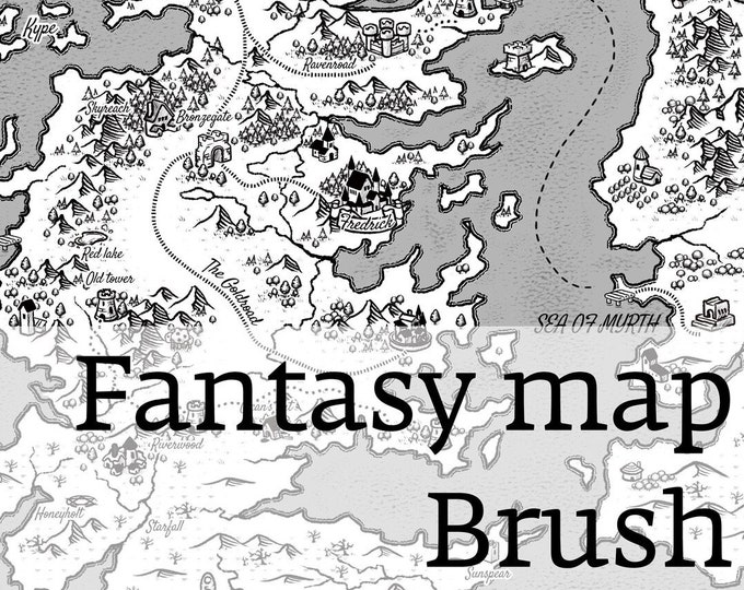Custom Fantasy World Map - Etsy
