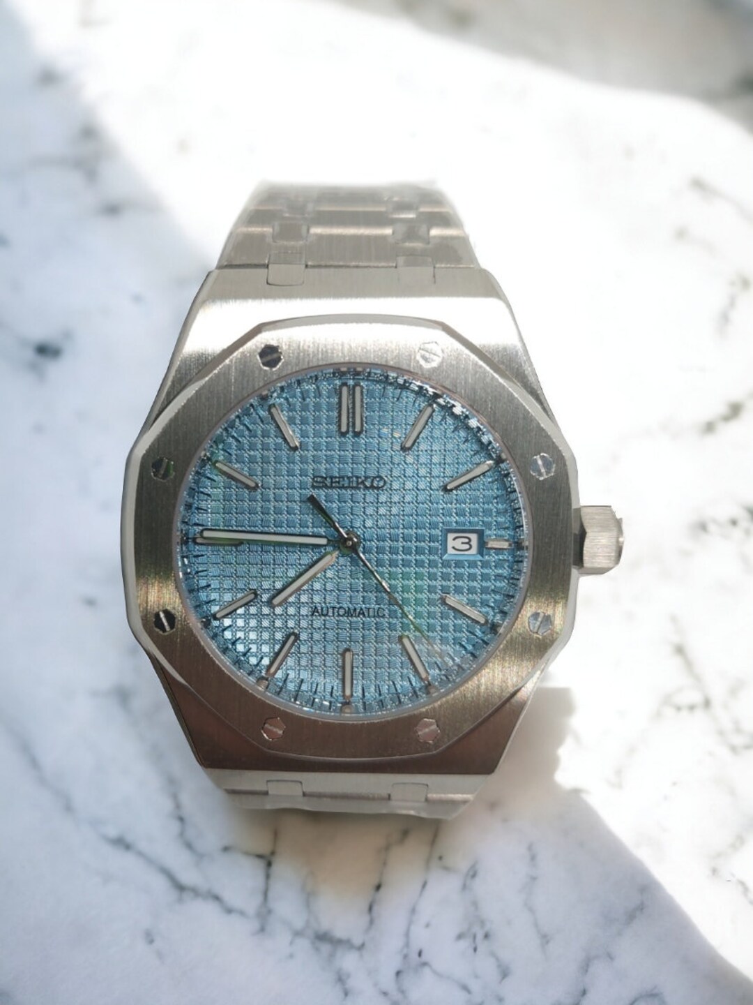 Seiko Mod Watch Royal Oak Mod Men's Automatic Watch 41mm NH35 - Etsy