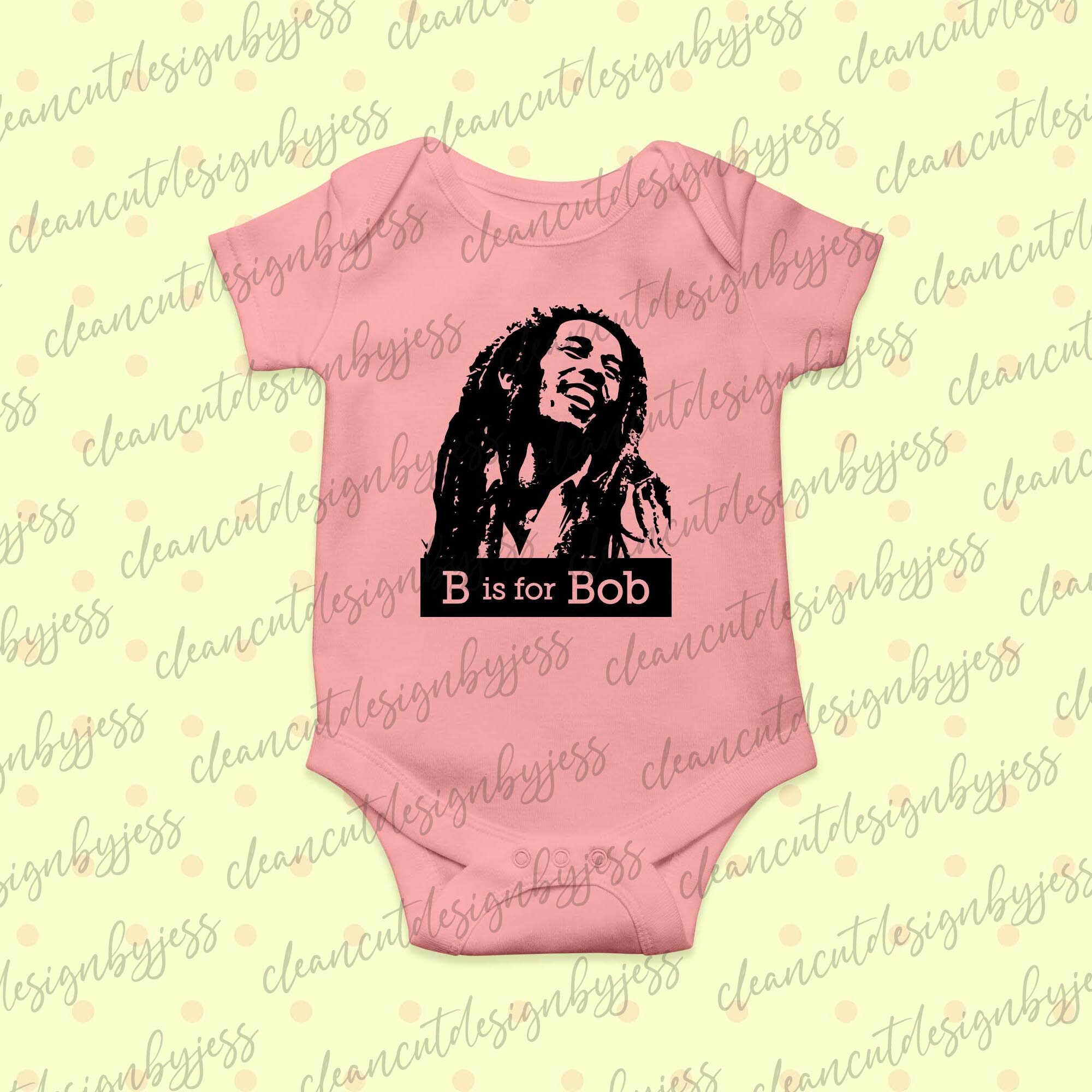 B is for Bob, Bob Marley, SVG, Cut Ready Digital File, Reggae, One Love ...